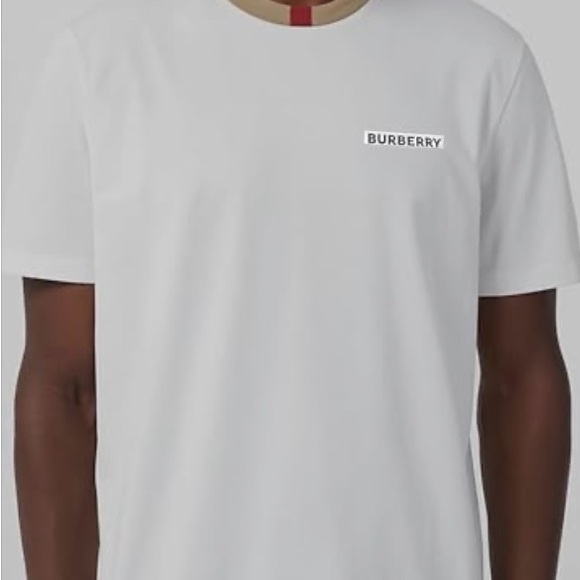 Burberry | Shirts | Burberry White Short Sleeve Tee | Poshmark